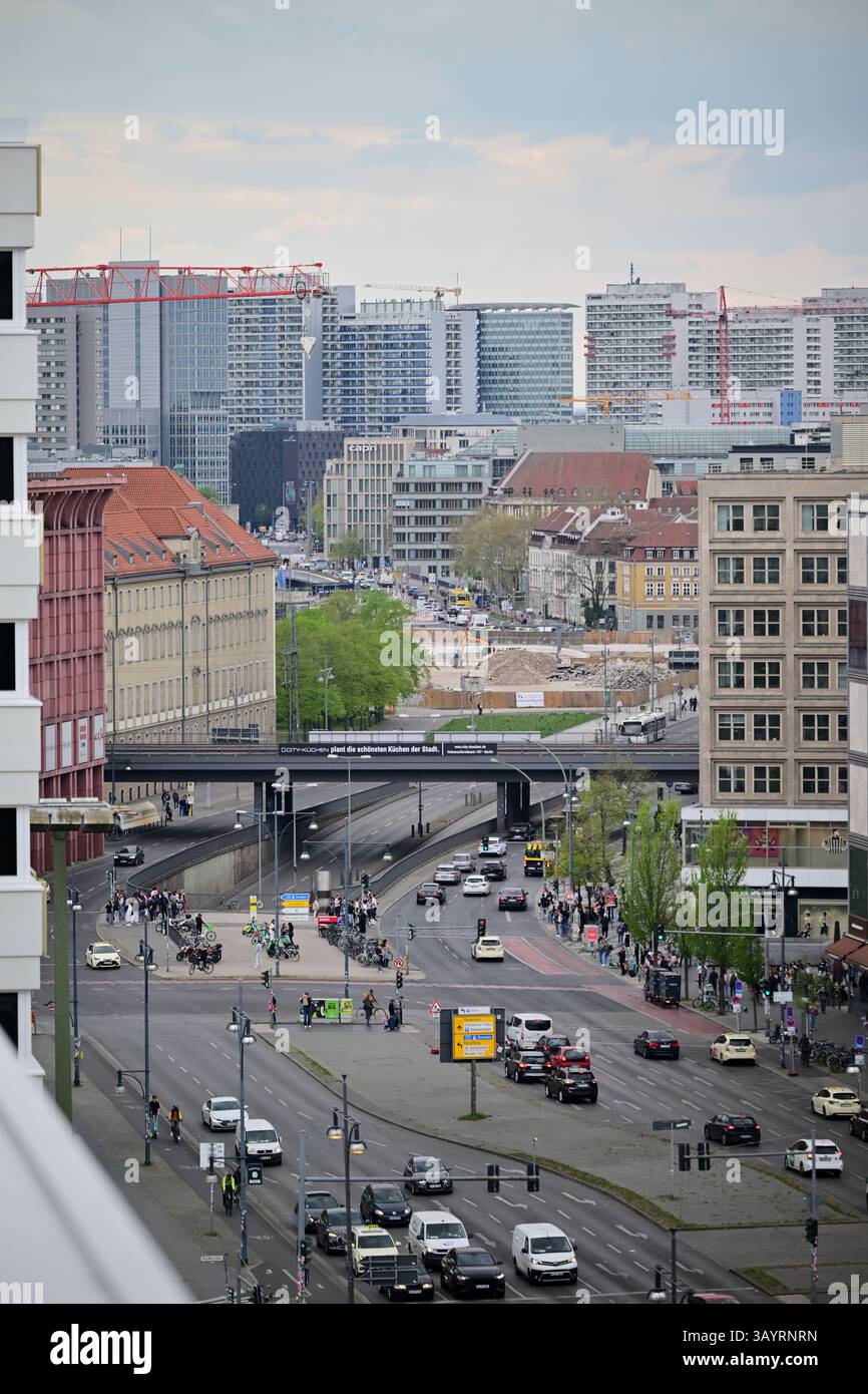 Berlin, Germany. 15th Apr, 2025. Cars drive on the B2 in Berlin city ...