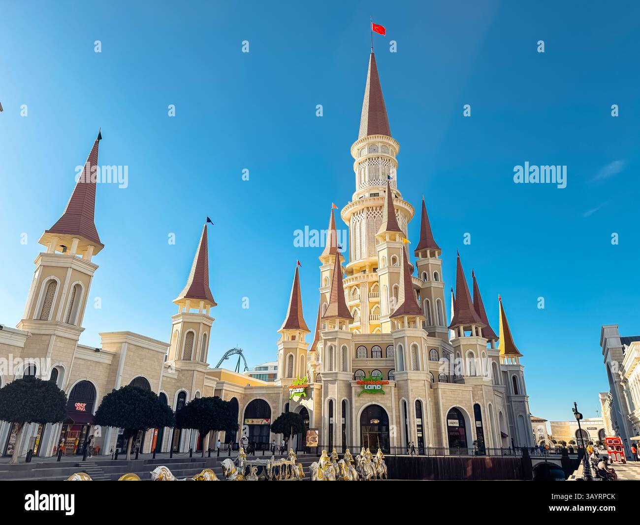 Belek, Antalya, Turkiye - March 12, 2025. The Land of Legends theme ...