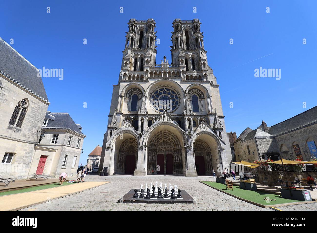 Notre-Dame Cathedral of Laon, Gothic cathedral, city of Laon, Aisne ...