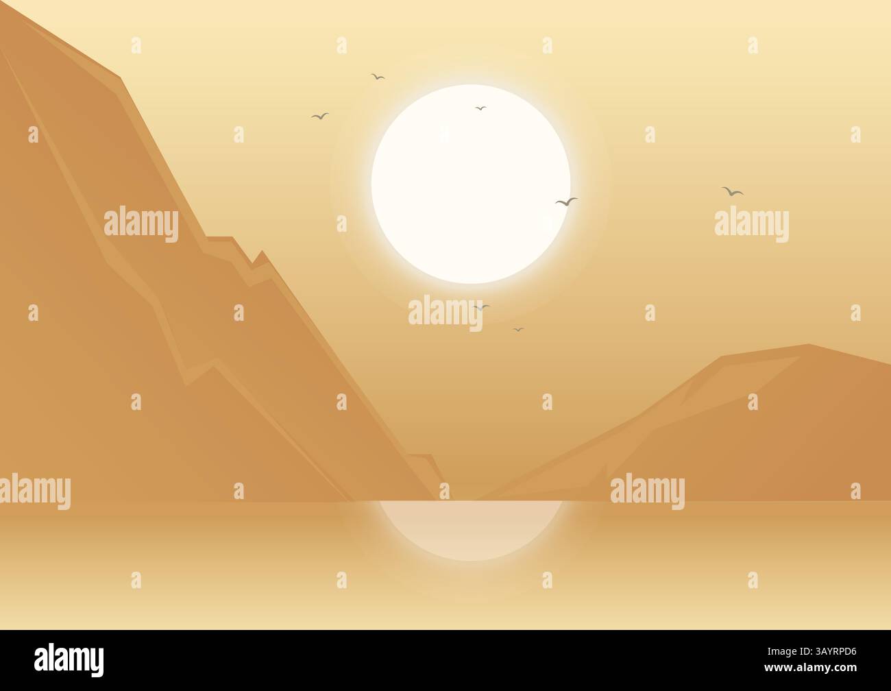 Digital composite sea landscape Stock Vector Images - Alamy