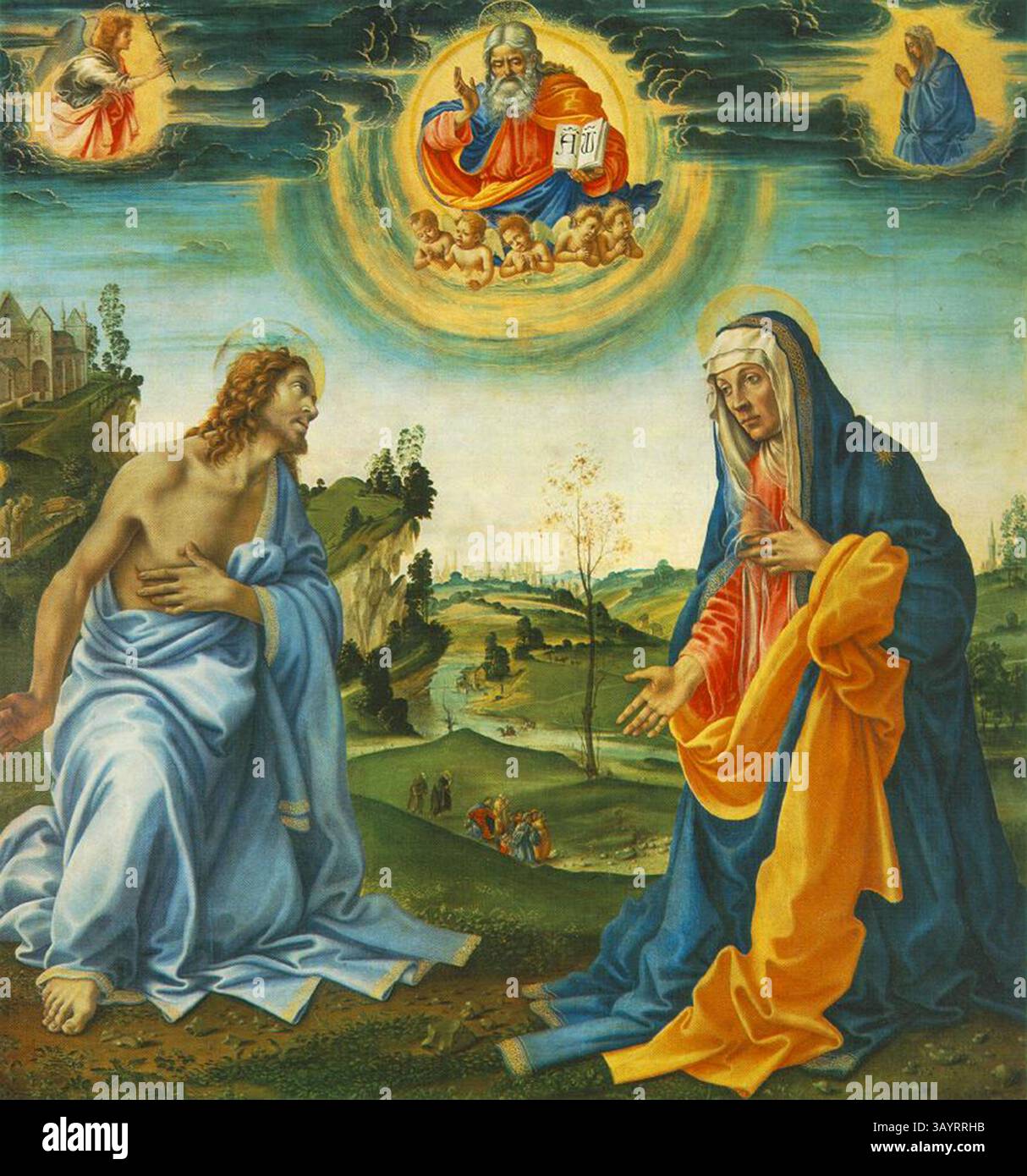 Apparition of Christ to the Virgin - Filippino Lippi Year c. 1493 ...