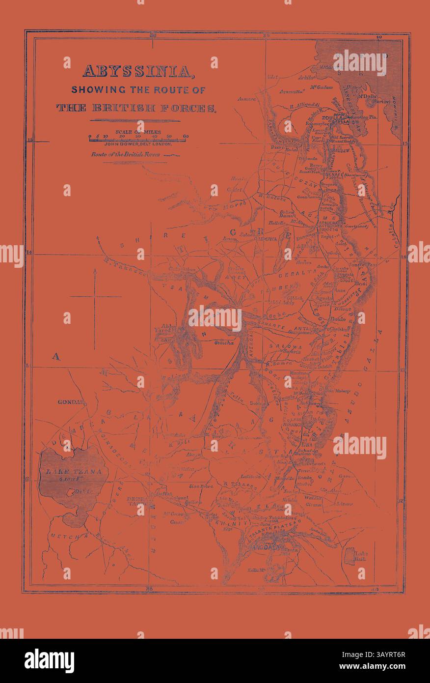 Map of abyssinia highlighting hi-res stock photography and images - Alamy