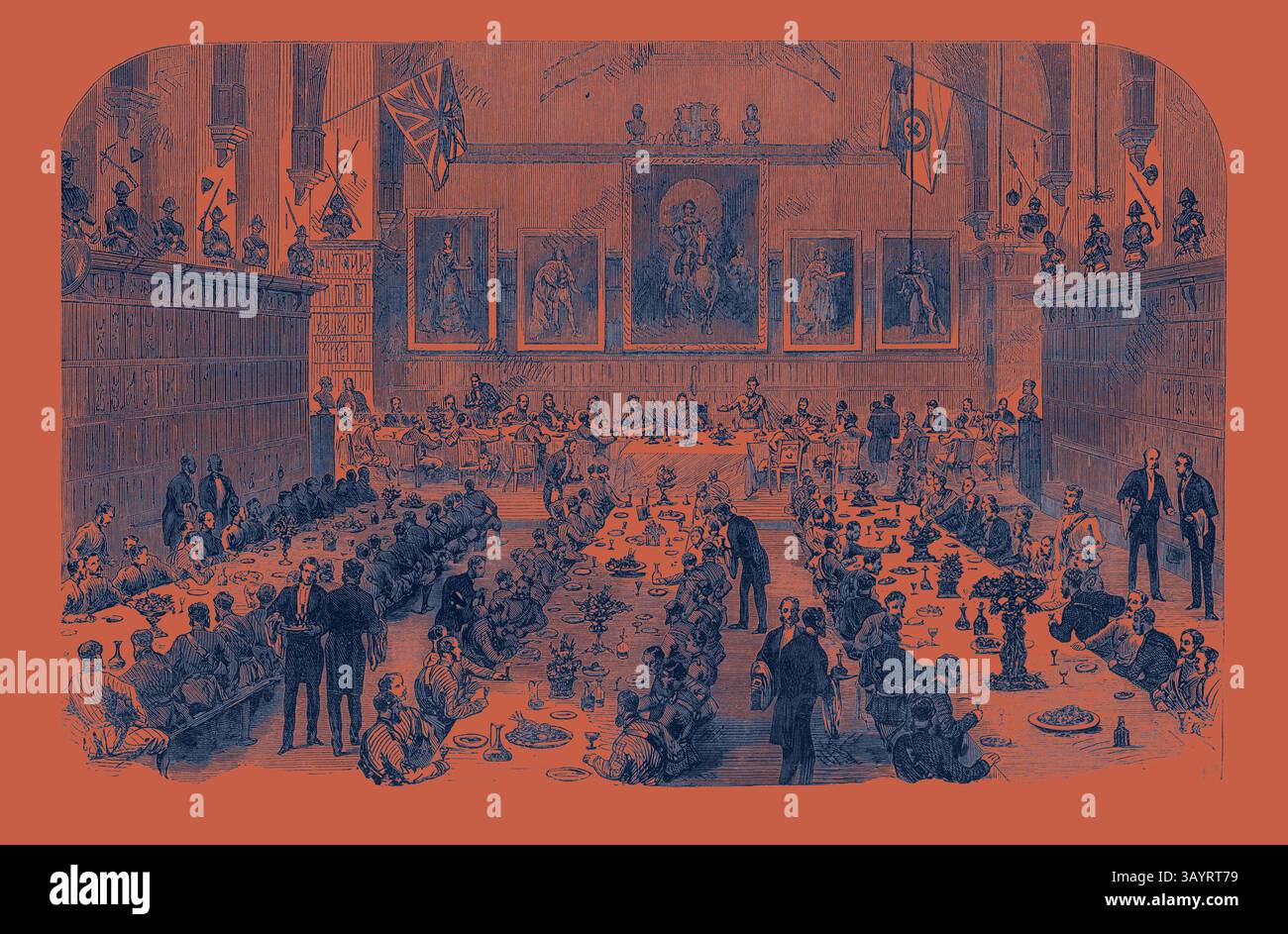 Grand banquet scene fills hi-res stock photography and images - Alamy