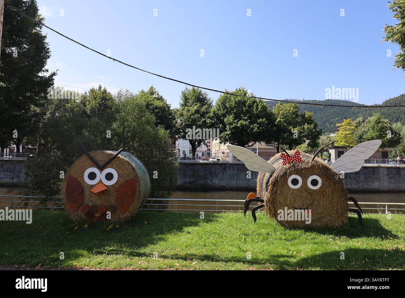 Representation of a bee from a bale of hay, town of Saint Dié des ...