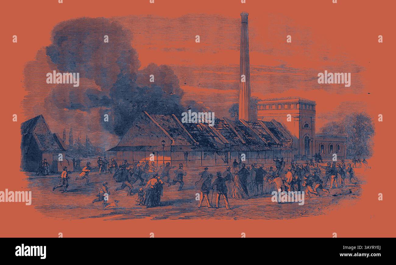 Thick smoke rises from burning hi-res stock photography and images - Alamy