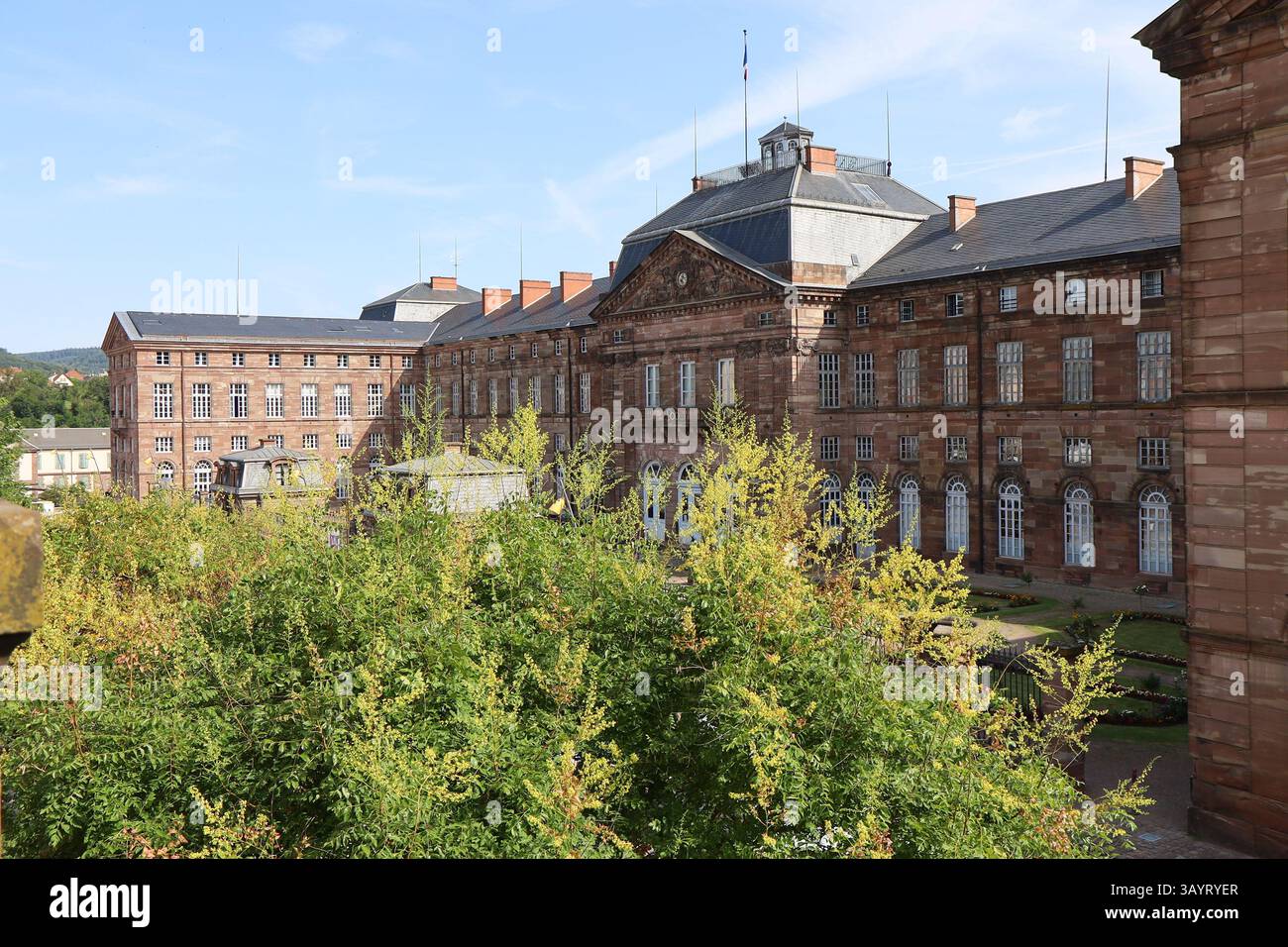Rohan Castle, exterior view, town of Saverne, Bas Rhin department ...