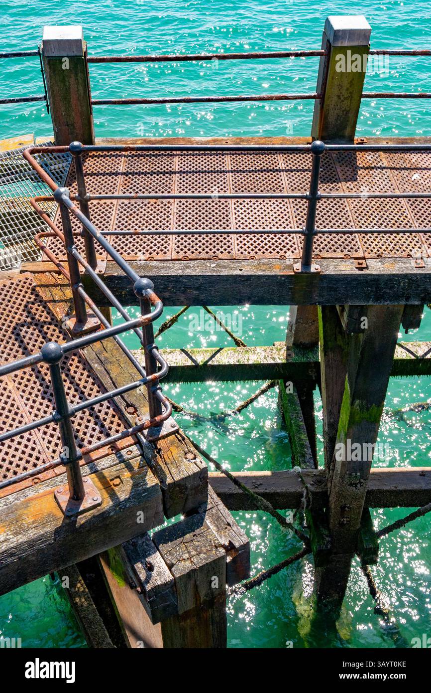 Part of the walkway structure surrounding the southern end of Worthing ...