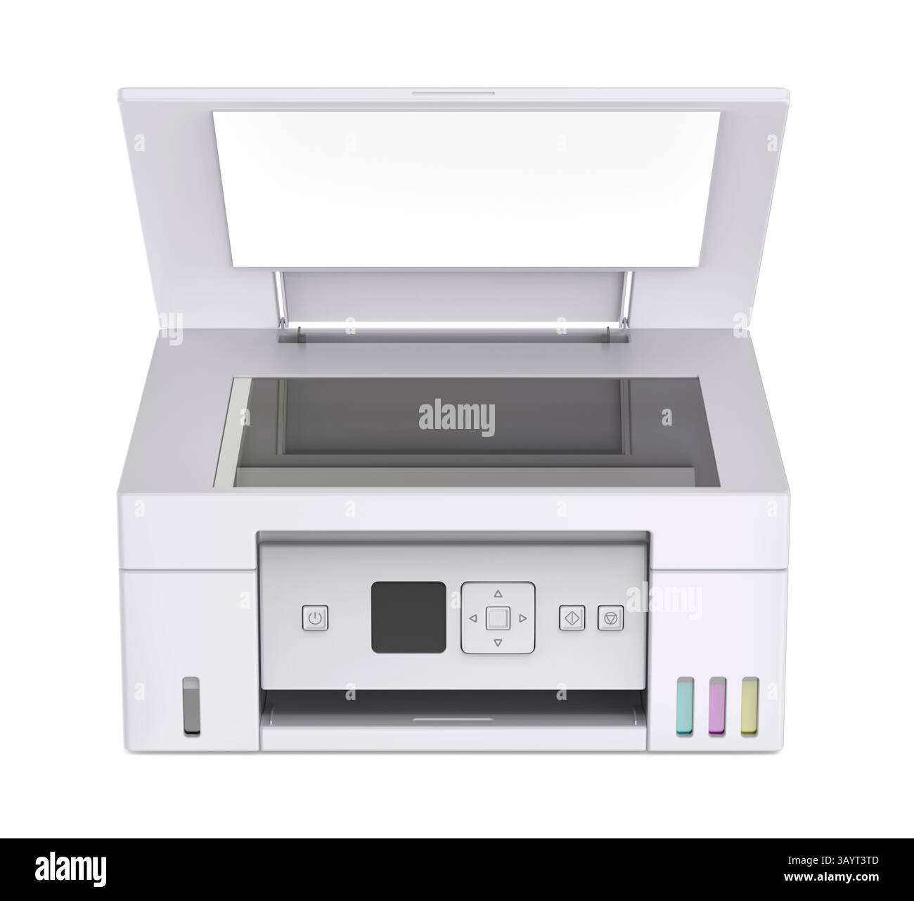 Inkjet color photocopier on a white background Stock Photo - Alamy
