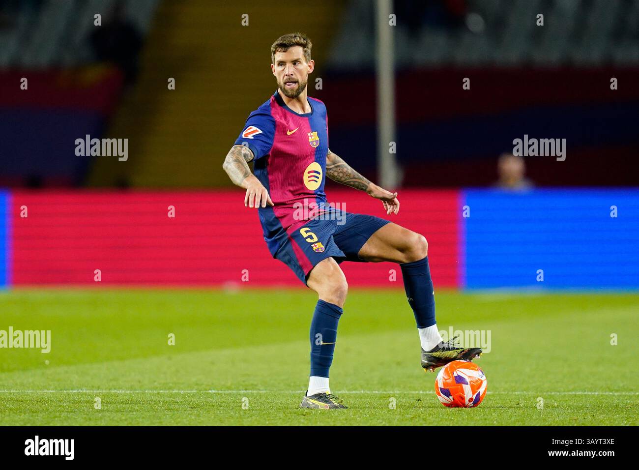 Barcelona, Spain. 22nd Apr, 2025. Inigo Martinez of FC Barcelona during ...