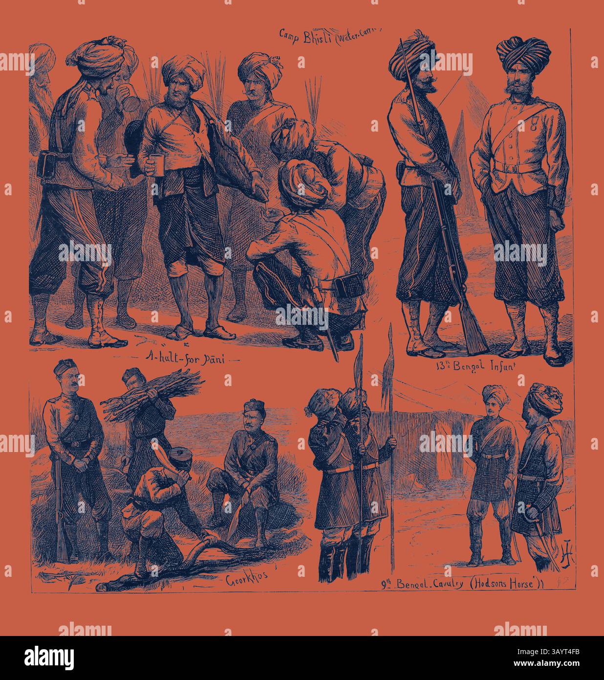A collection of historical figures in traditional attire, showcasing ...