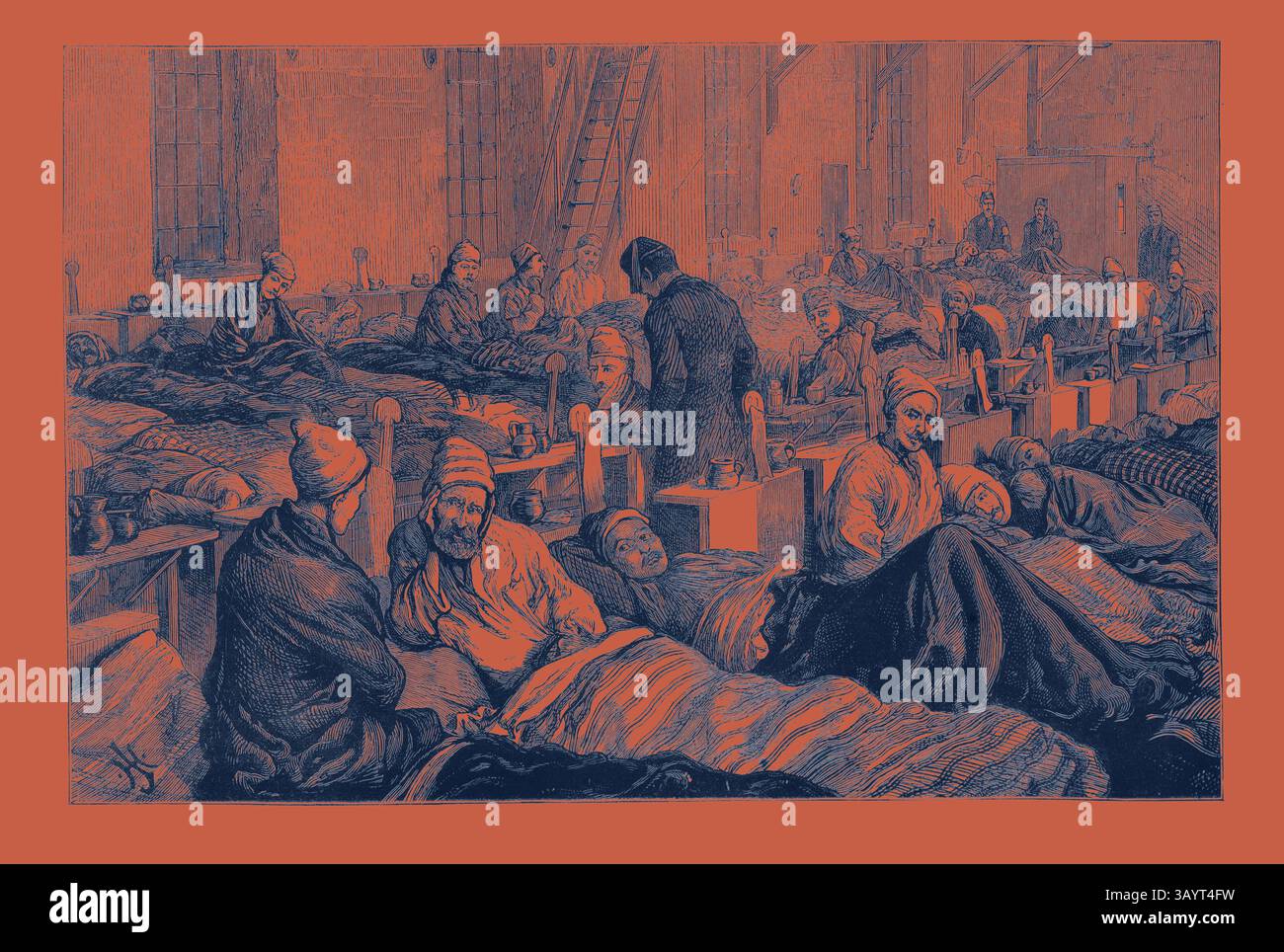 Crowded indoor scene depicts individuals hi-res stock photography and ...