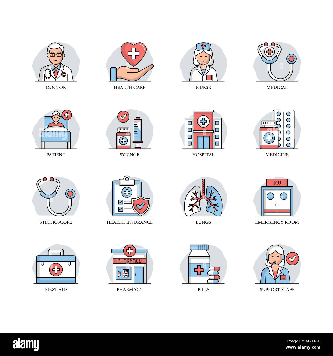 Staff emergency Stock Vector Images - Alamy