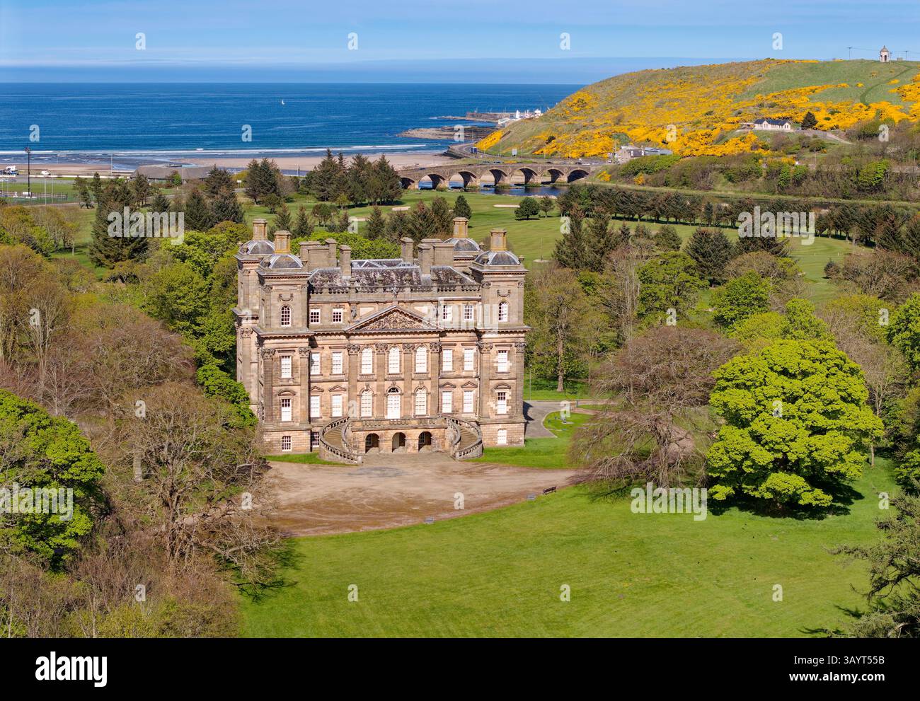 Duff House Georgian estate house Banff Aberdeenshire Scotland the house ...