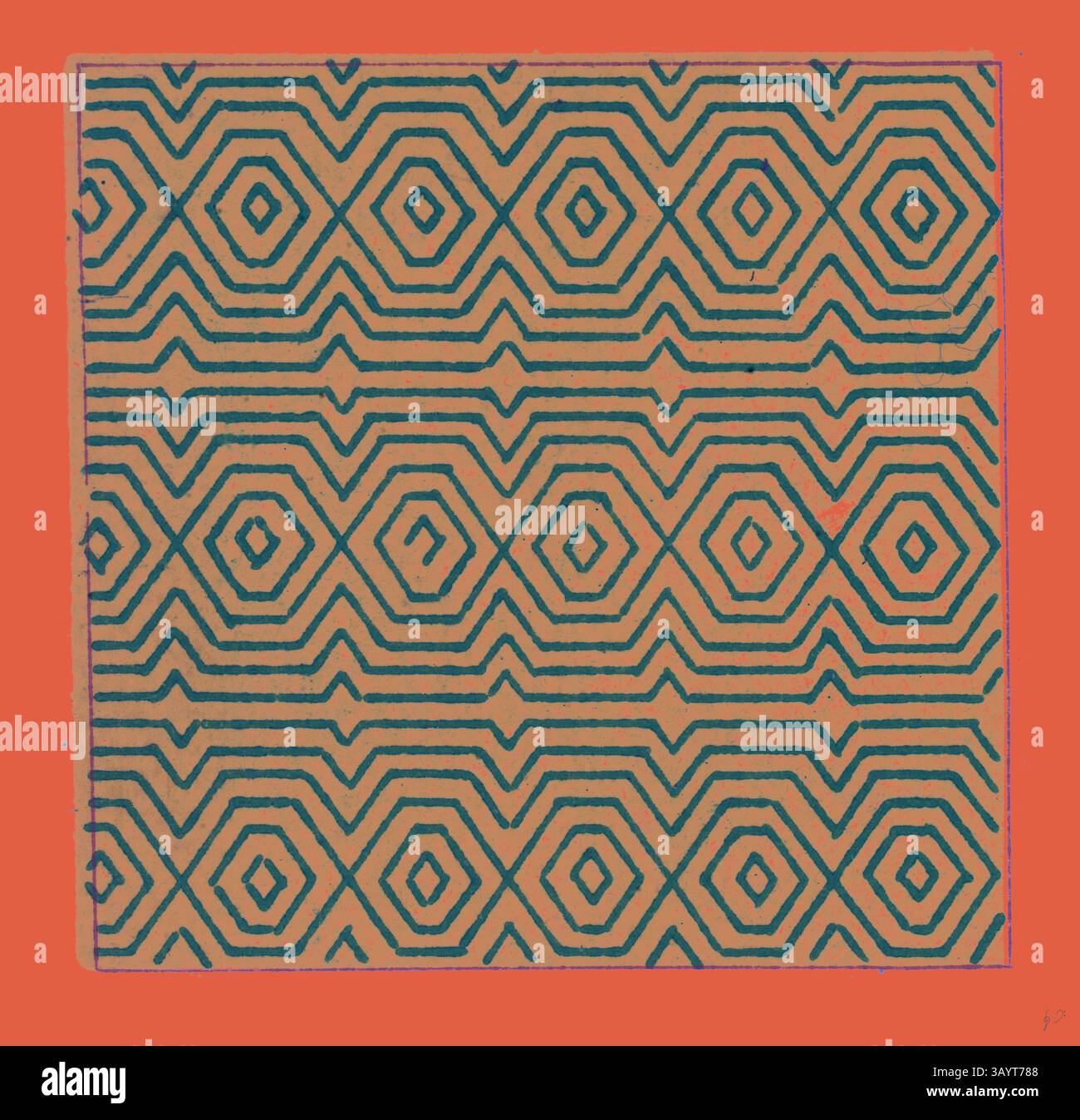 Repetitive pattern of hexagons in vibrant colors hi-res stock ...