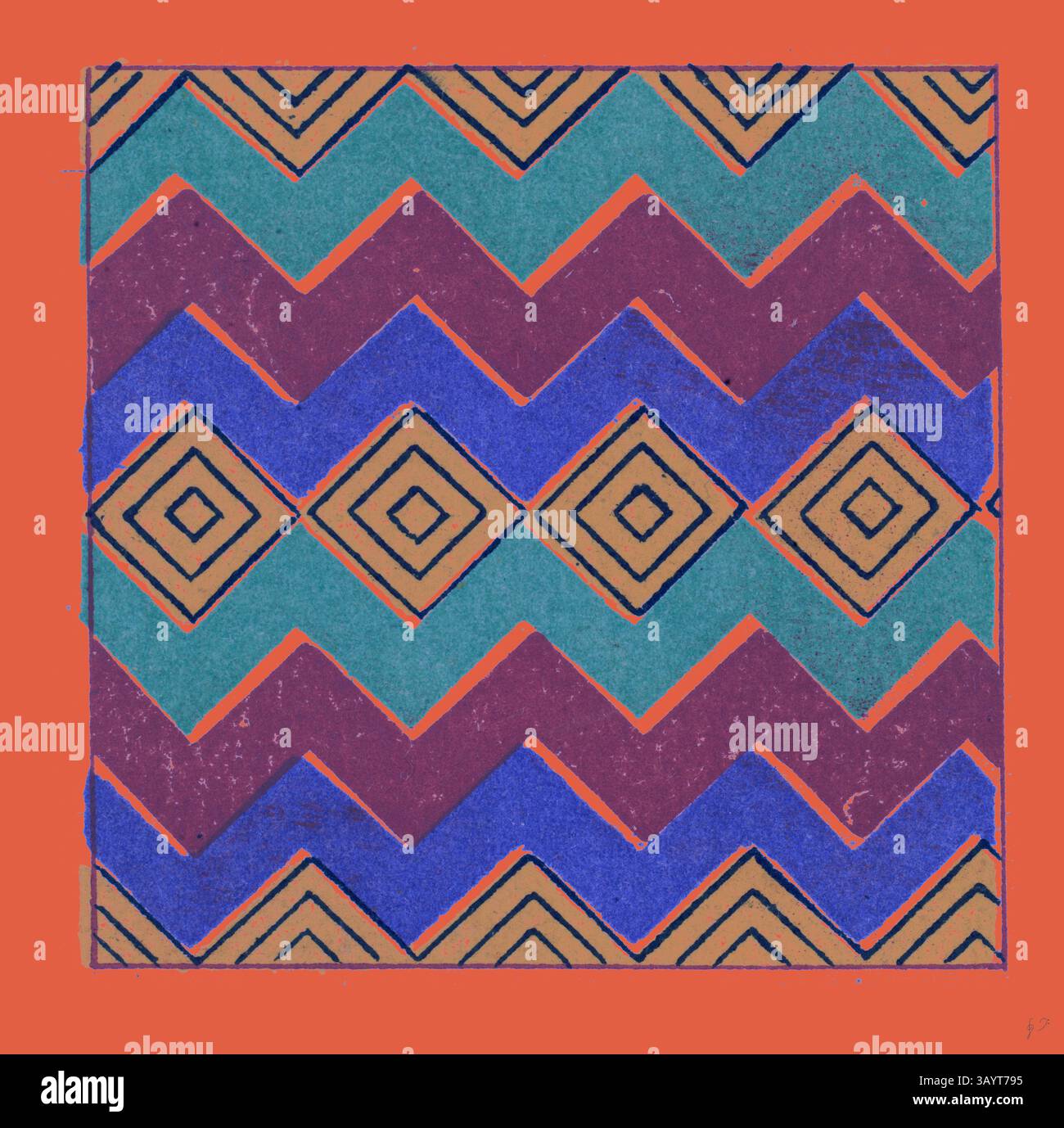 Alternating zigzag lines hi-res stock photography and images - Alamy