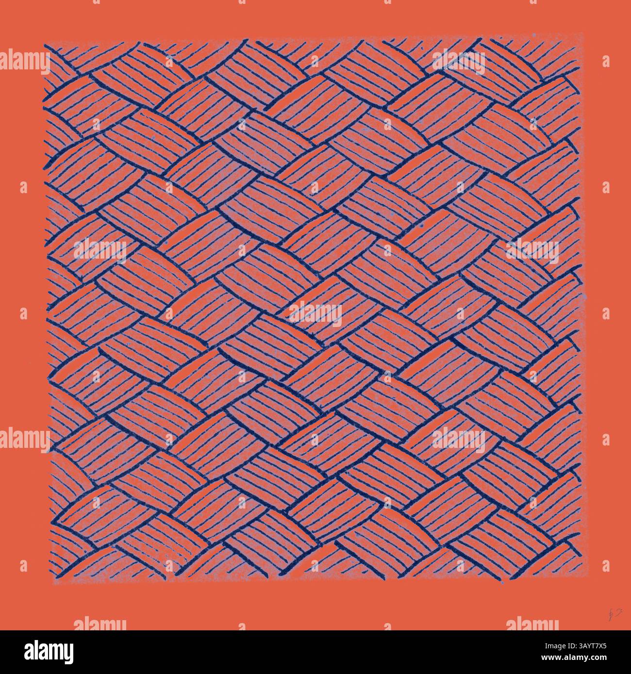 Interwoven shapes in vibrant red hi-res stock photography and images ...