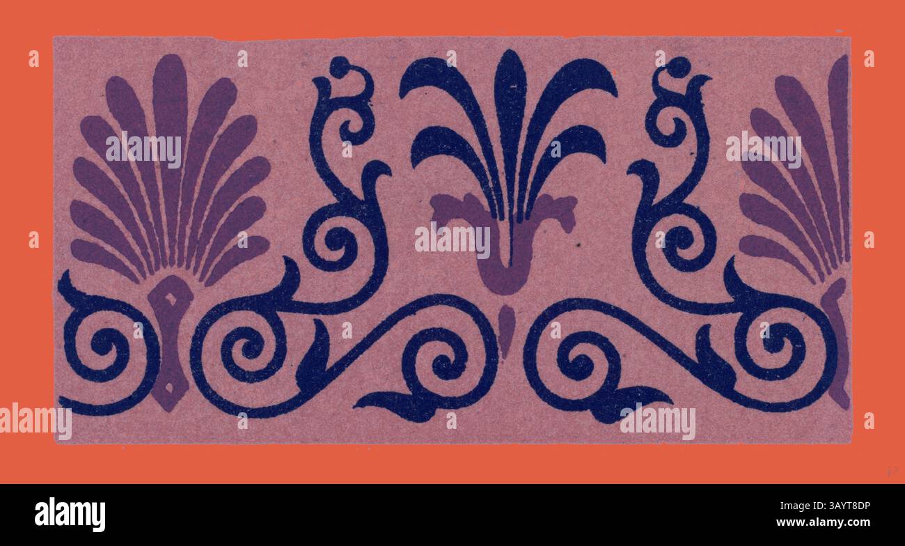 A decorative pattern featuring intricate swirls and floral motifs ...