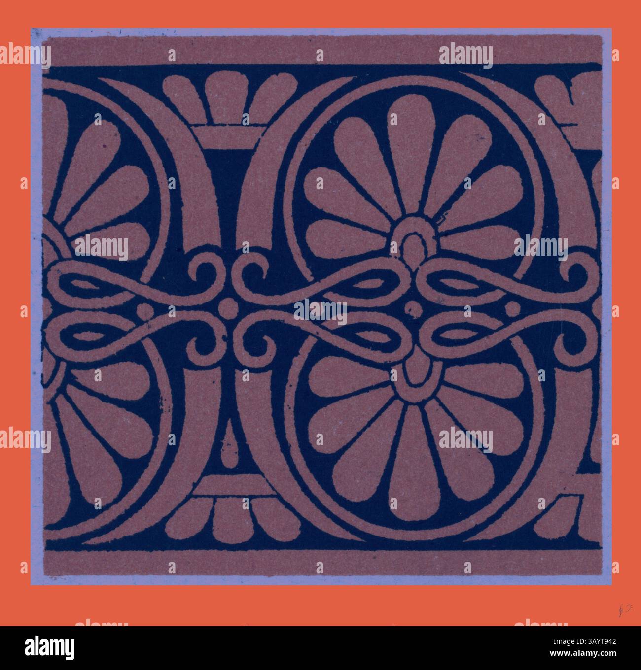 Stylized floral motifs interconnected hi-res stock photography and ...