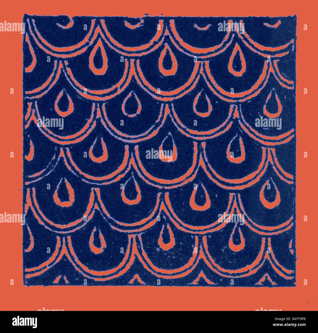 Repeating pattern of teardrop shapes creates hi-res stock photography ...