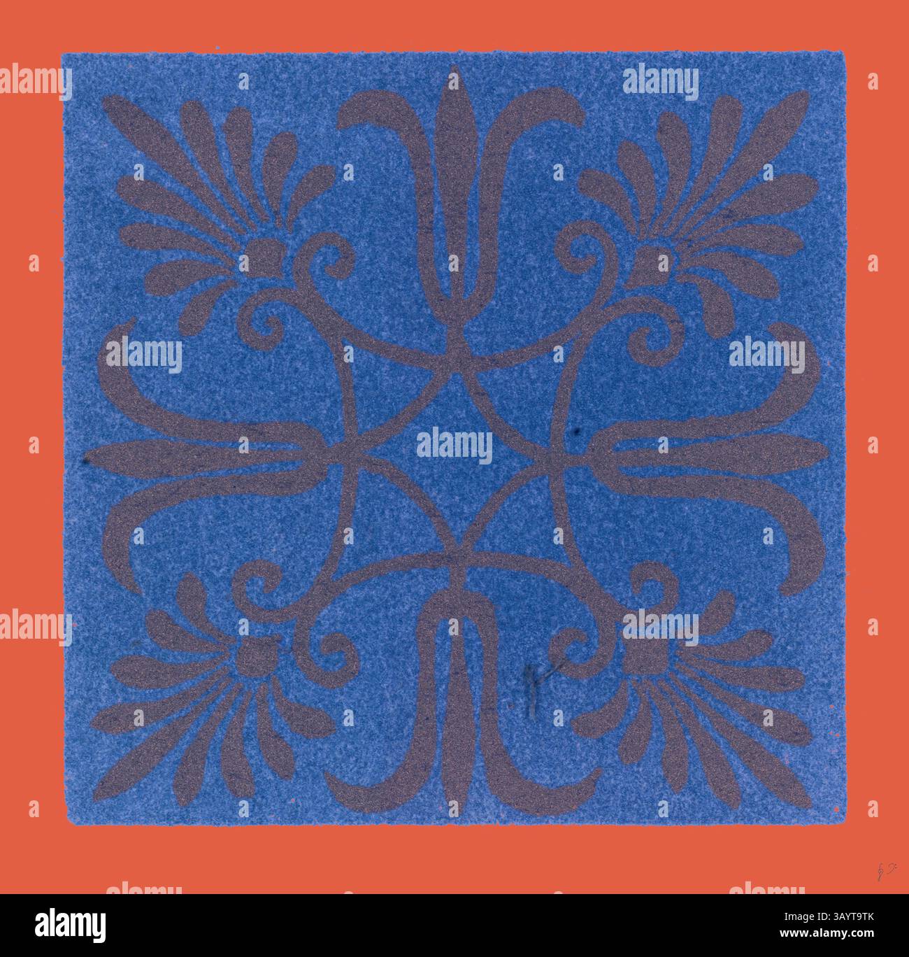 An intricate design featuring symmetrical floral motifs and elegant ...