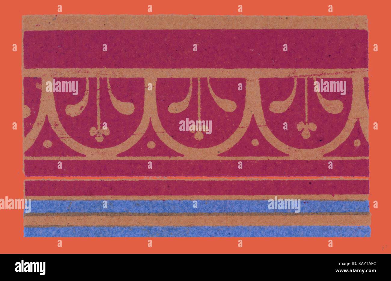 A decorative border features intricate designs with symmetrical ...