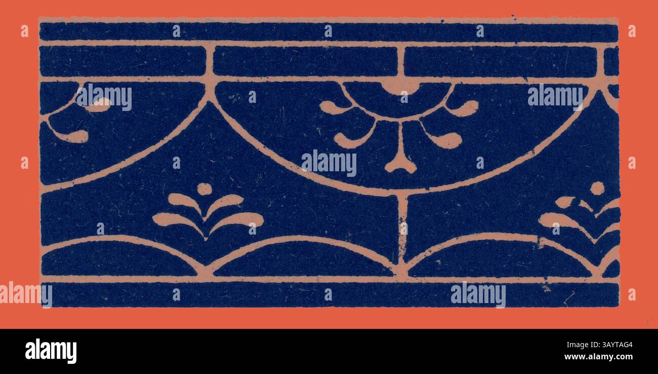 An intricate design featuring floral motifs and curved lines, arranged ...