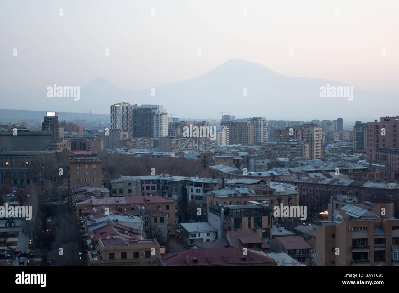 Panorama view of Yerevan Armenia from Cascade Complex Stock Photo - Alamy