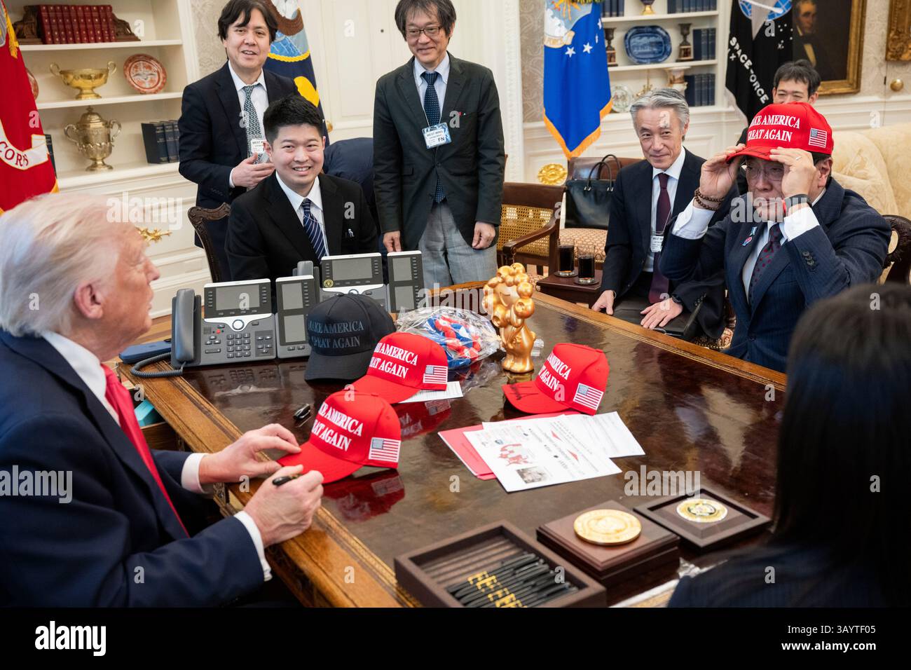 WASHINGTON DC, USA - 16 April 2025 - US President Donald Trump meets ...