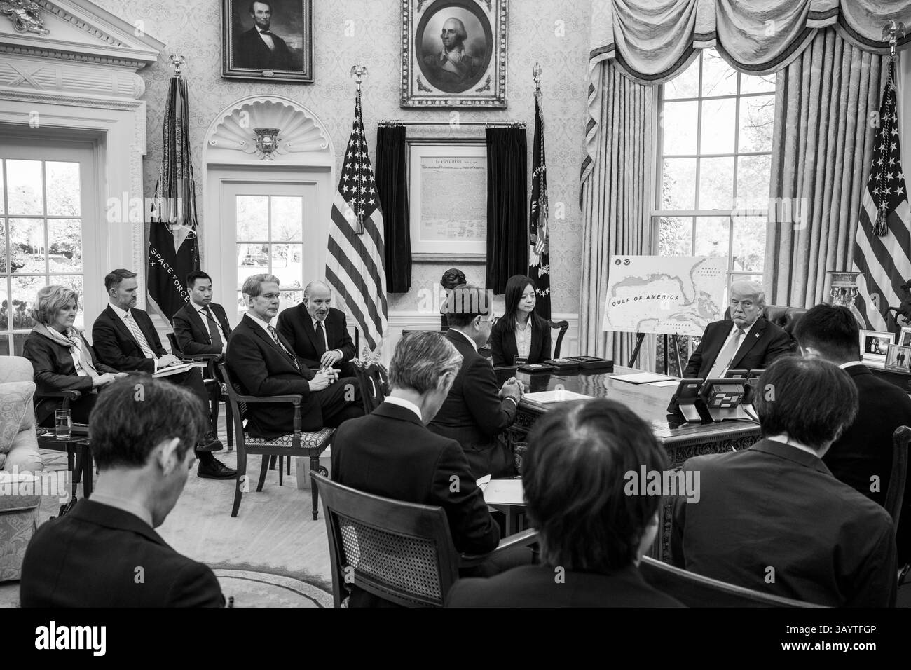 Us and donald trump Black and White Stock Photos & Images - Alamy