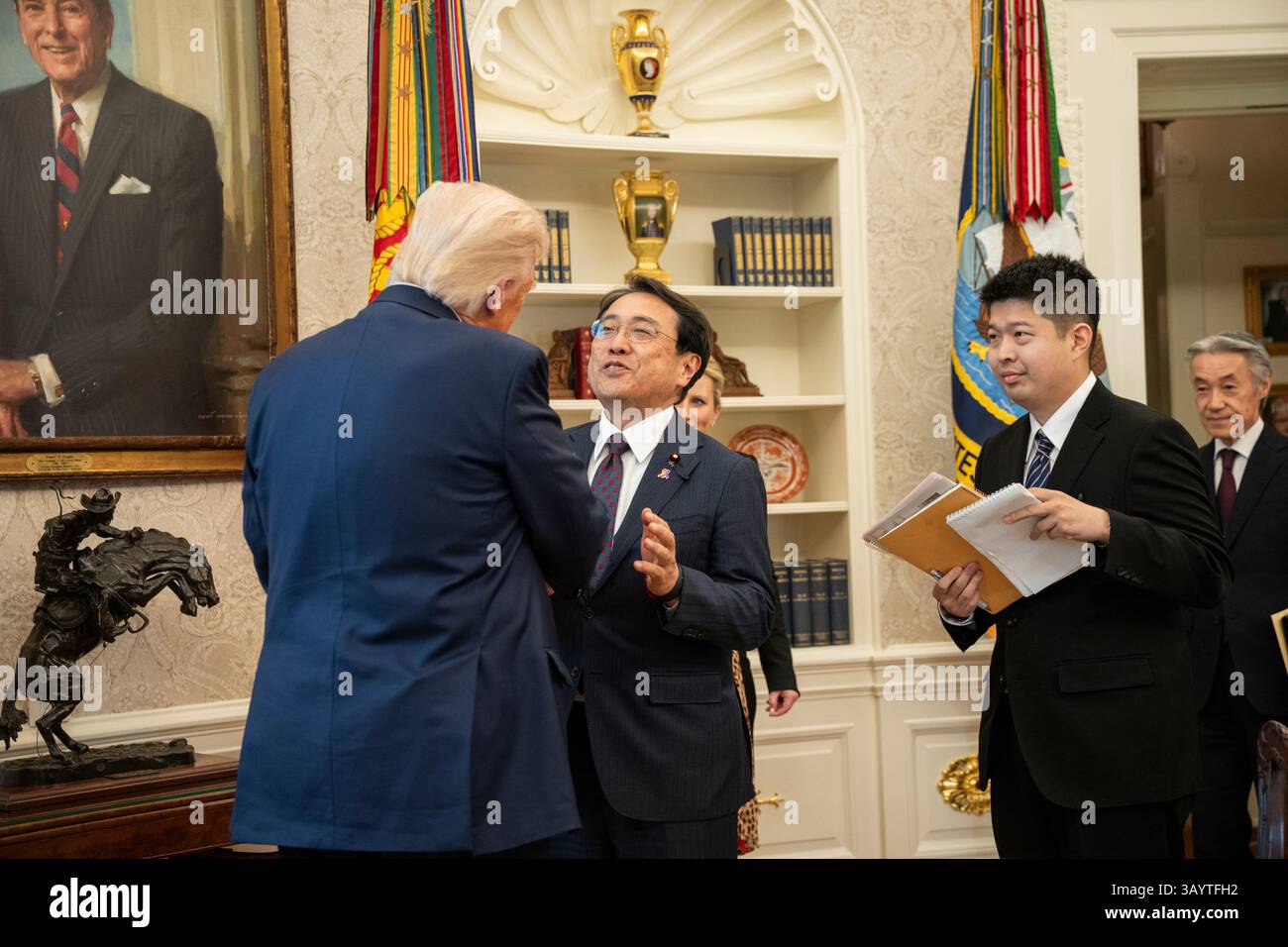 WASHINGTON DC, USA - 16 April 2025 - US President Donald Trump meets ...