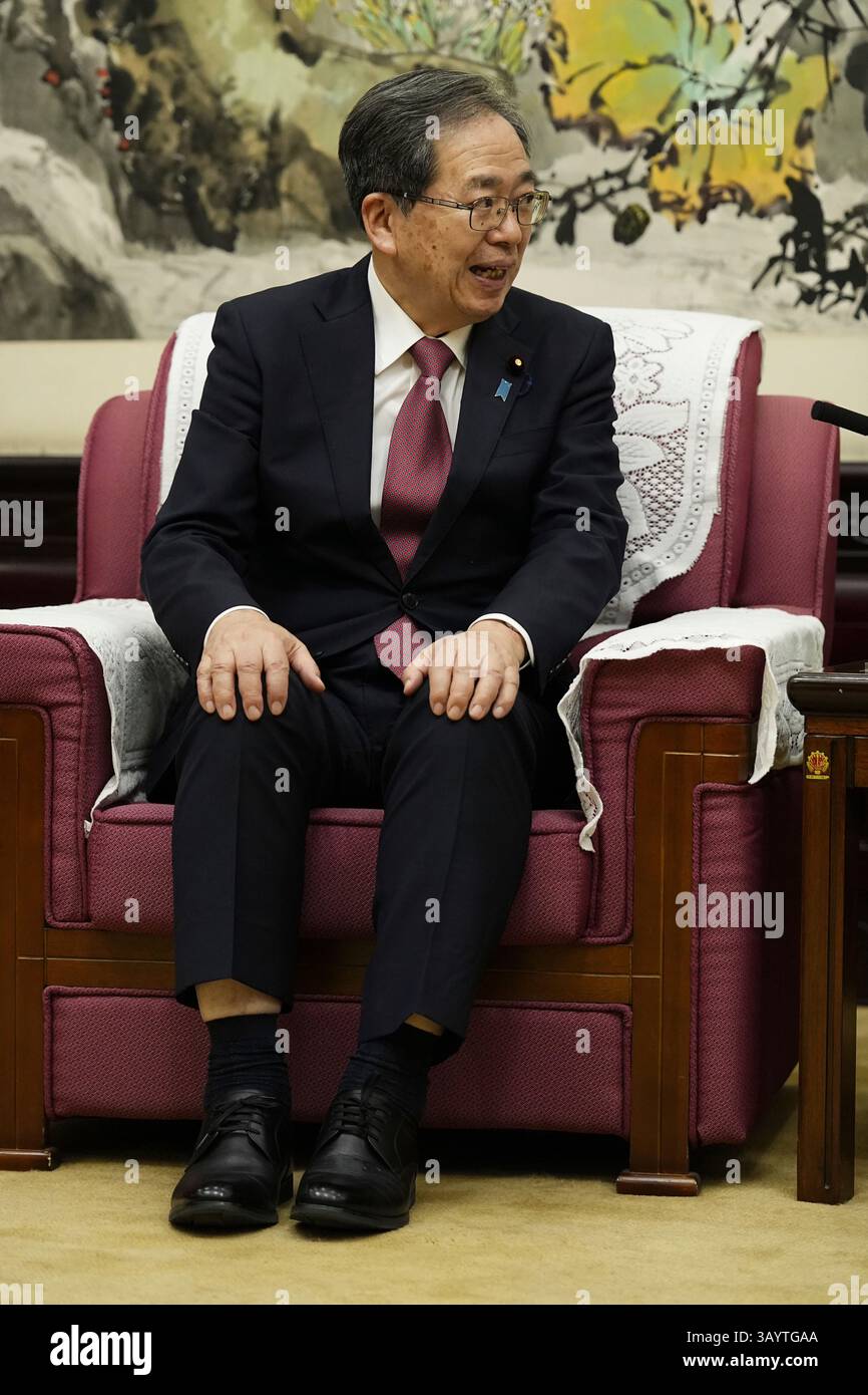 Japan's Komeito representative Tetsuo Saito meets Cheng Yonghua ...