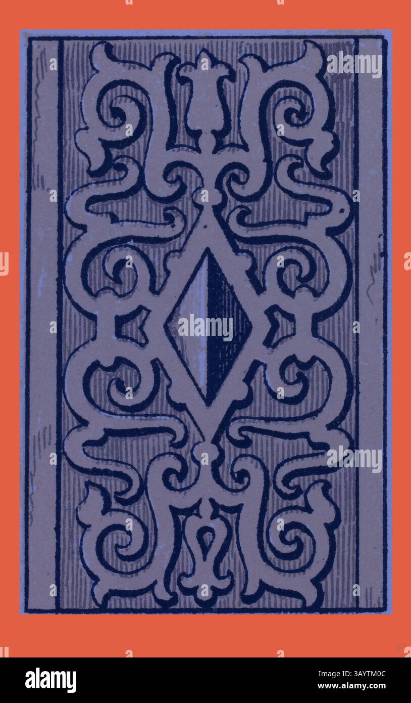 An intricate pattern featuring swirling vines and ornate shapes ...