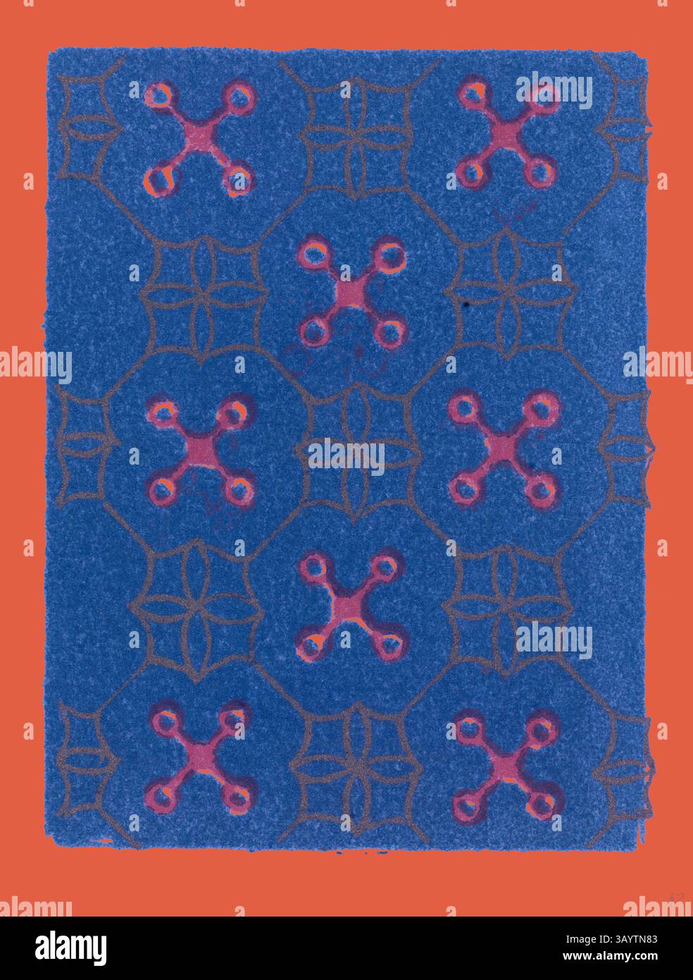 Delicate pattern of interconnected shapes hi-res stock photography and ...