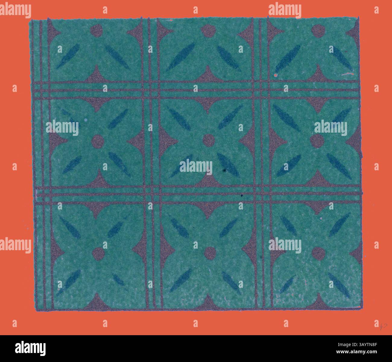 Repeating floral design in shades of blue hi-res stock photography and ...