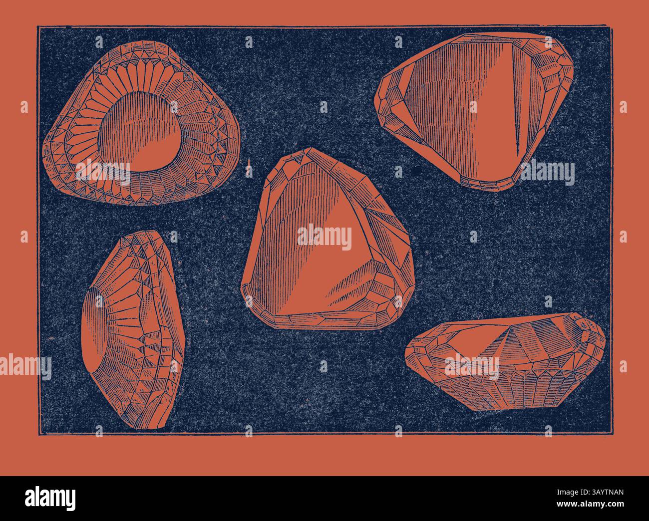 Five intricately detailed gemstones hi-res stock photography and images ...