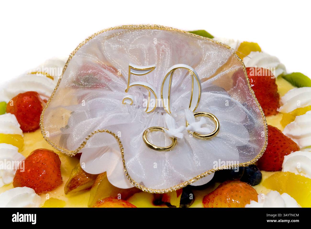 Anna and Mario, 50th wedding anniversary, Cuggiono, Italy Stock Photo ...