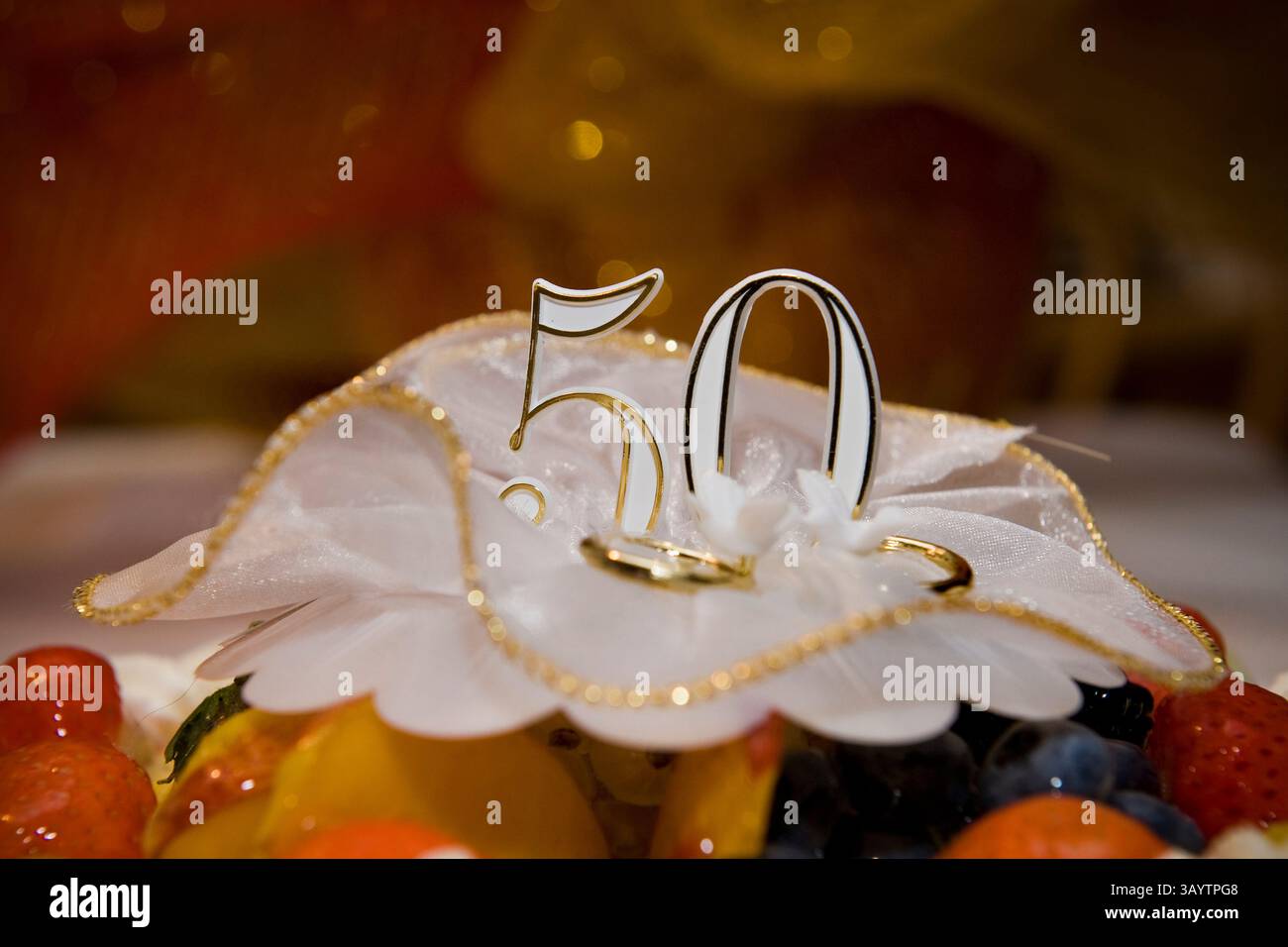 Anna and Mario, 50th wedding anniversary, Cuggiono, Italy Stock Photo ...