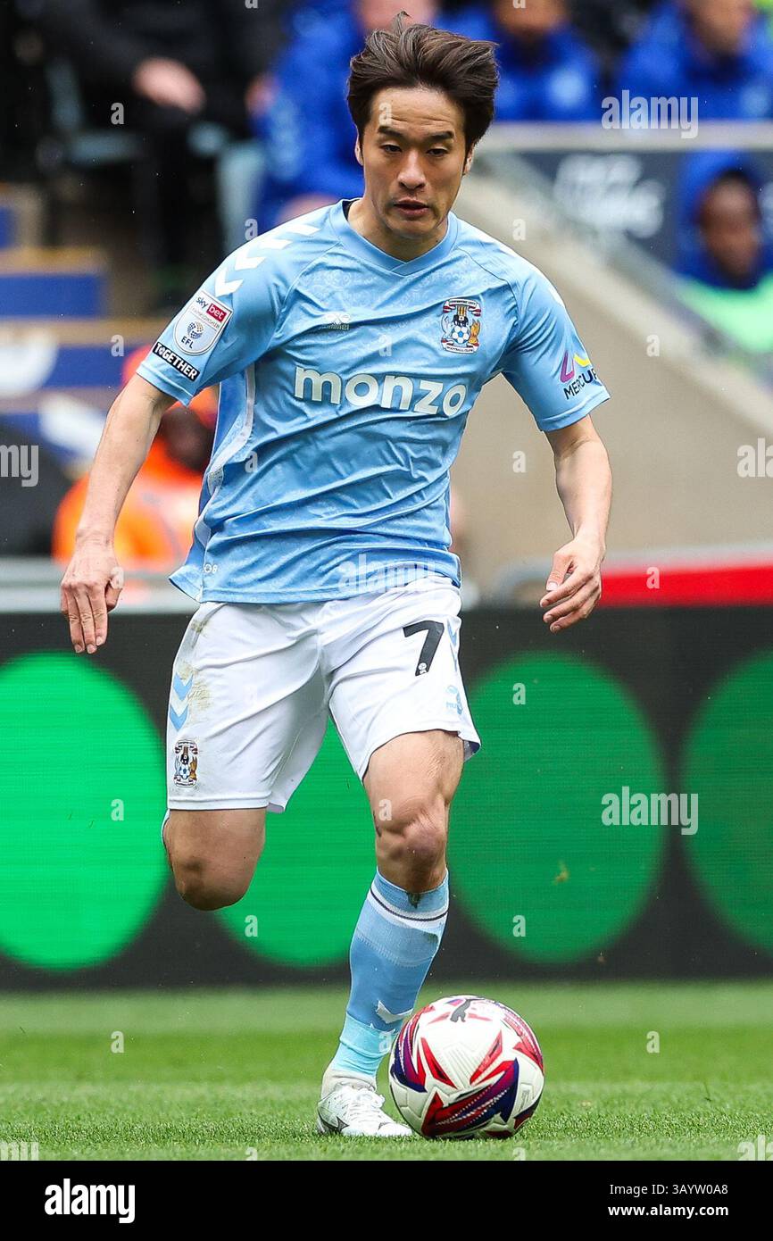 Coventry City's Tatsuhiro Sakamoto during the Sky Bet Championship ...