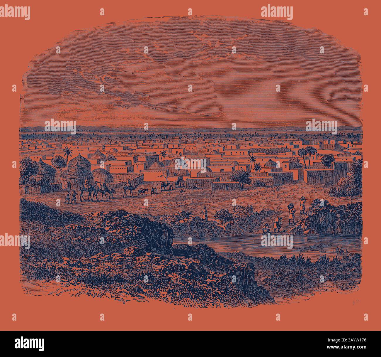 Bustling village scene unfolds hi-res stock photography and images - Alamy