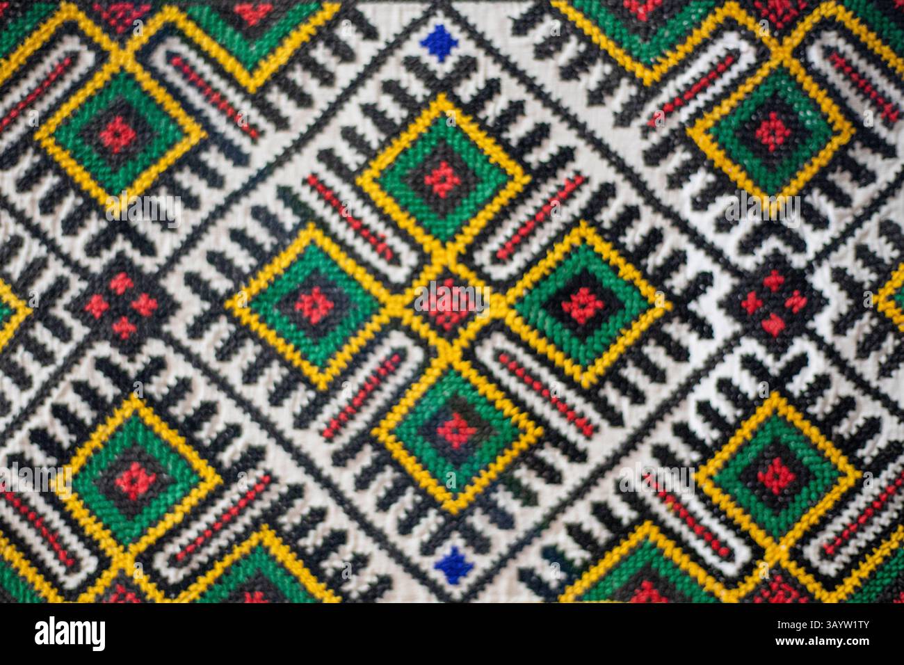 traditional embroidered pattern of central ukraine. Customs and ...