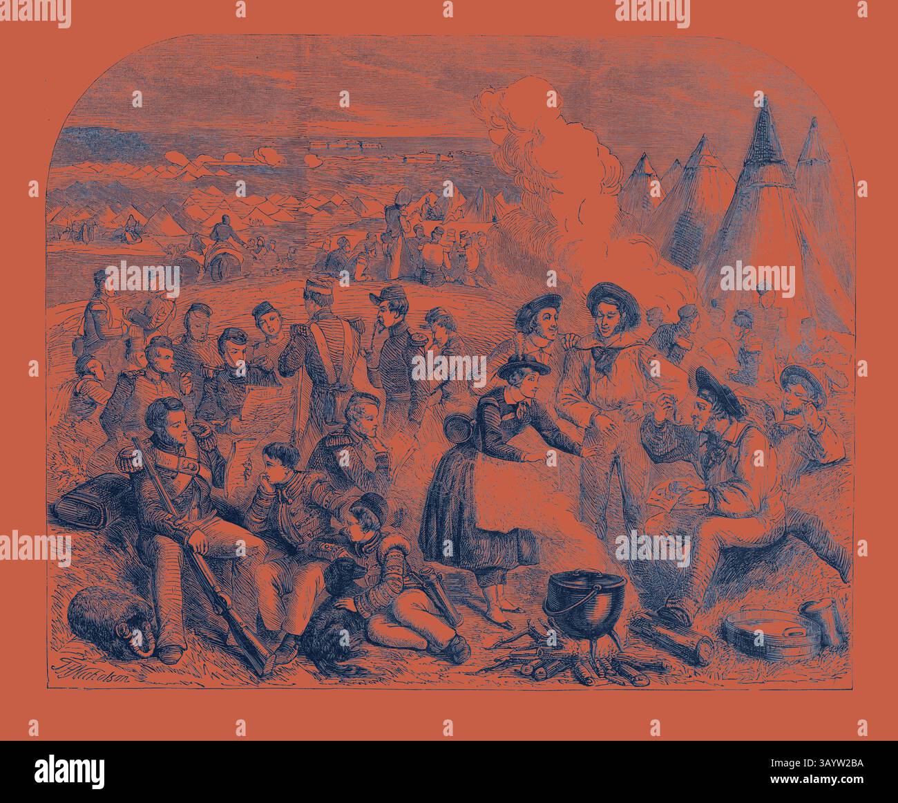 Lively camp gathering hi-res stock photography and images - Alamy