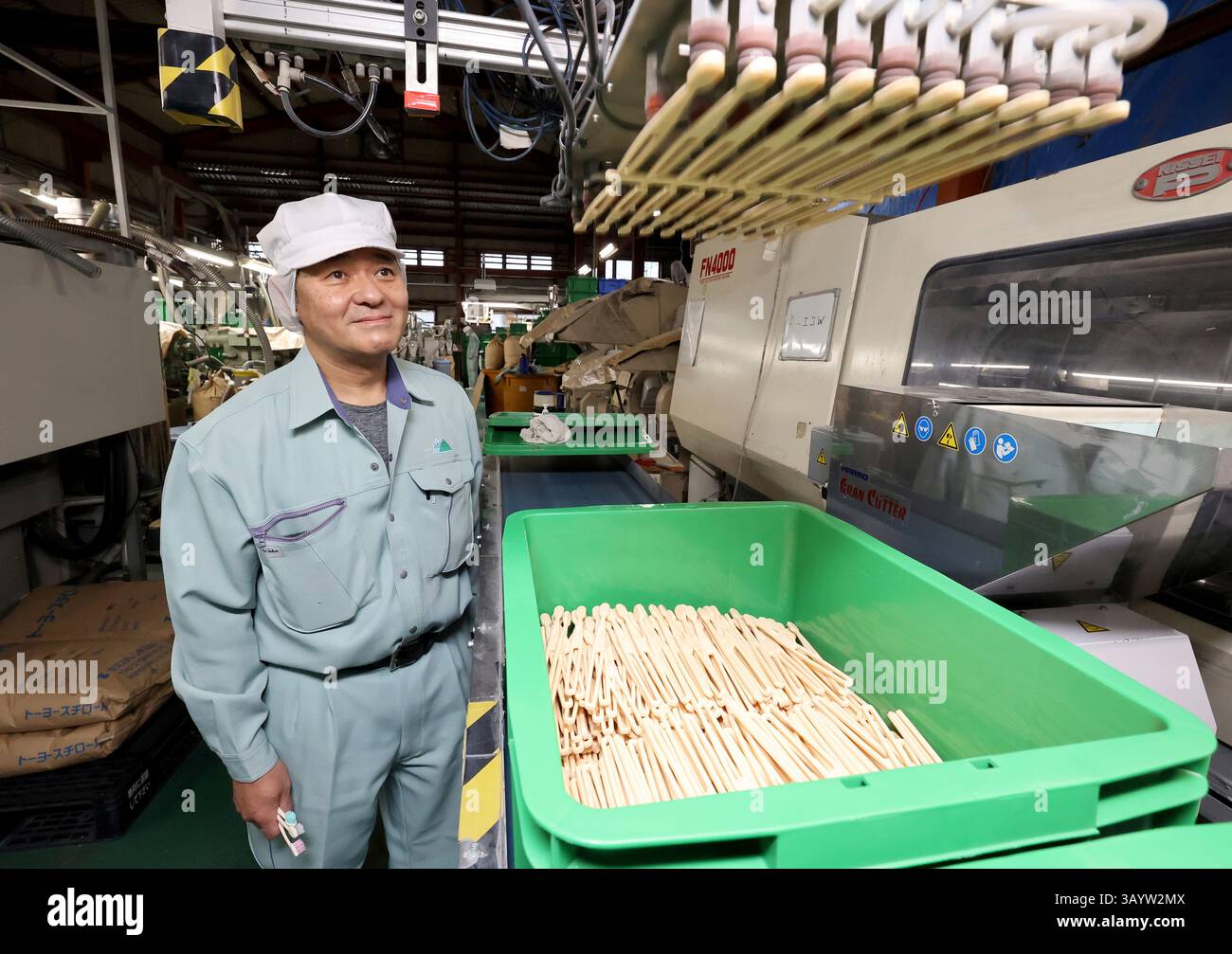 A photo shows a toothbrush made using "rice resin" in Iyo City, Ehime ...