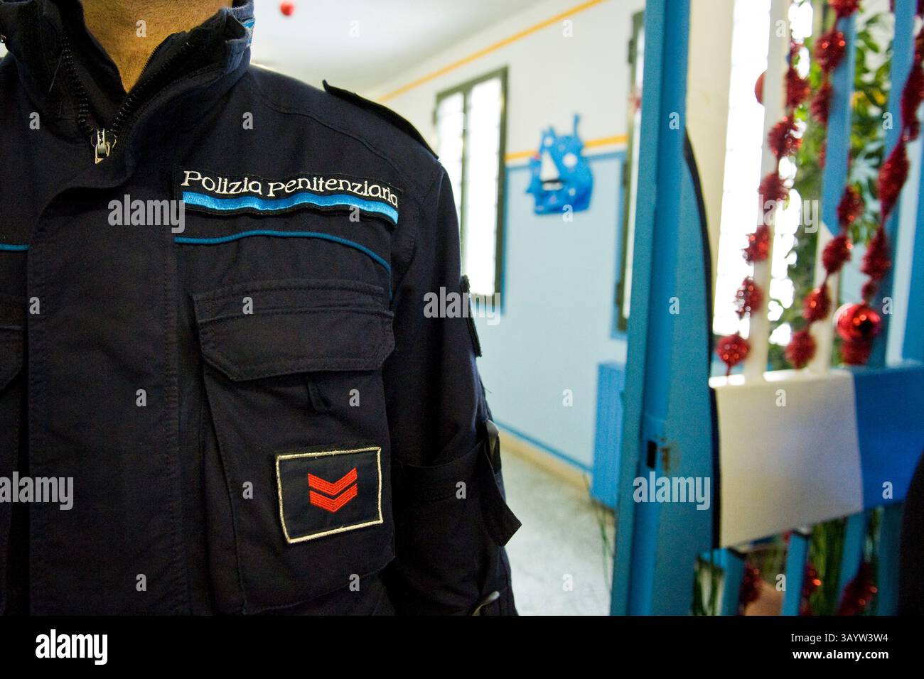 Italy, Bollate penitentiary. Prison guard Stock Photo - Alamy