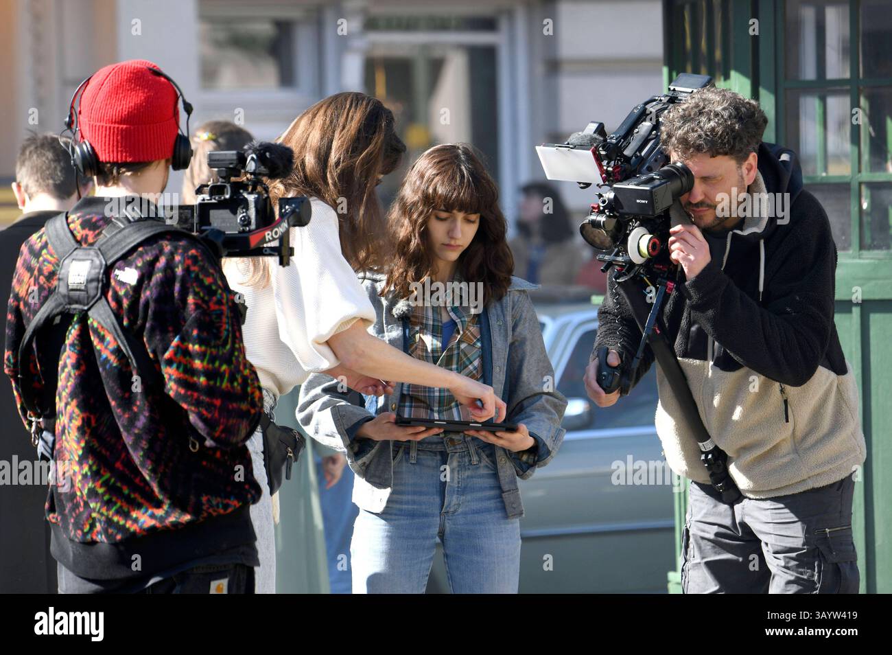 Marie Louise Albertine Becker beim Fototermin am Set der ZDF Serie ...