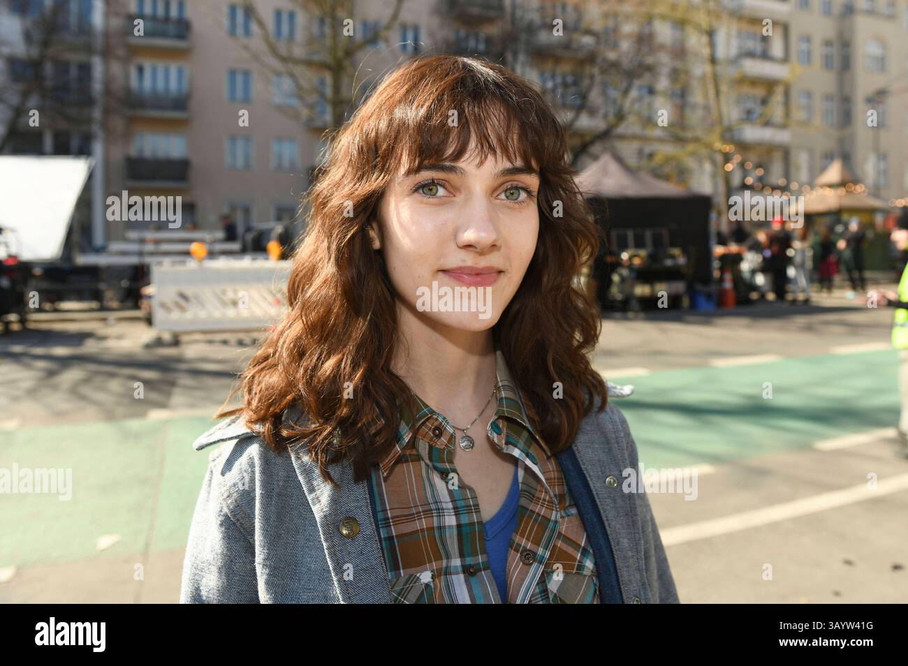 Marie Louise Albertine Becker beim Fototermin am Set der ZDF Serie ...