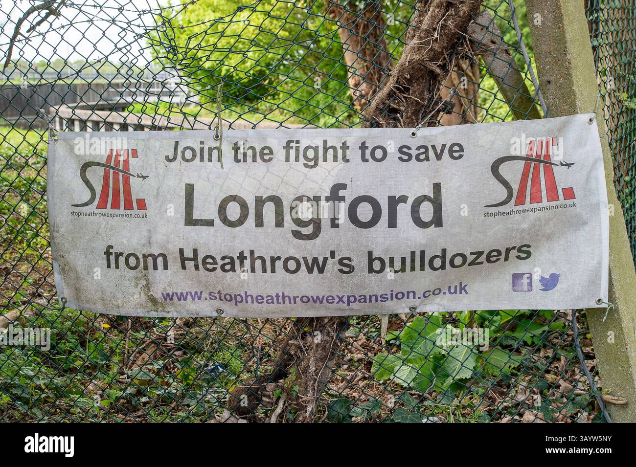 Longford, UK. 18th April, 2025. A Join The Fight To Save Longford ...