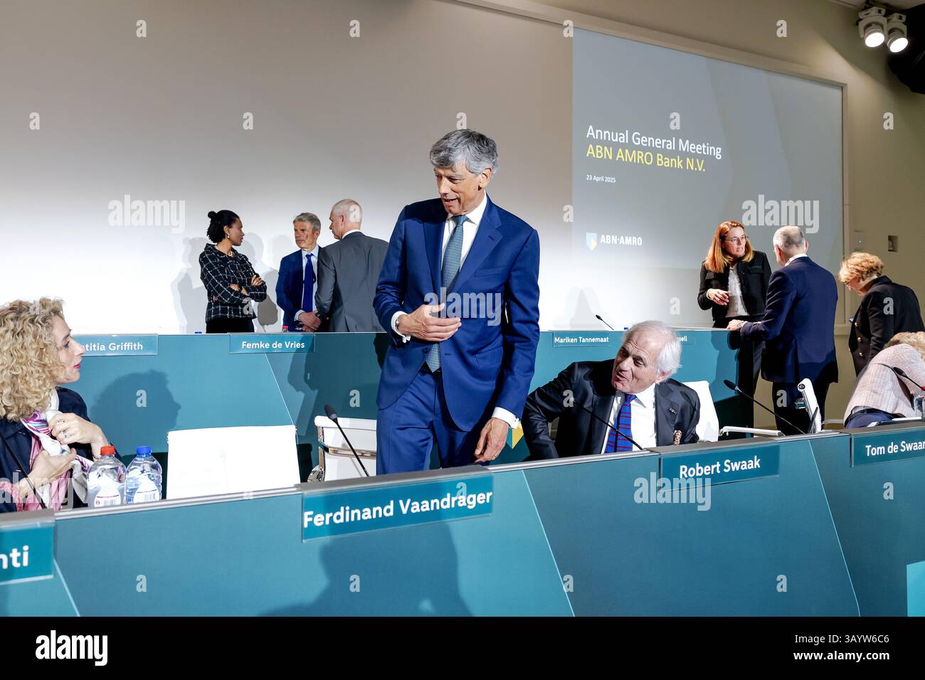 AMSTERDAM - Robert Swaak (m) outgoing ABN Amro chief executive prior to ...