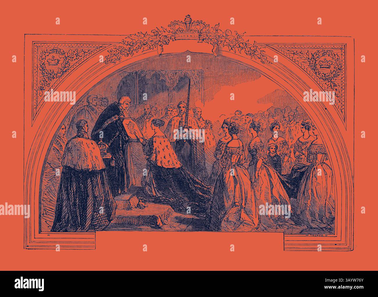 Grand ceremonial scene depicts dignitaries hi-res stock photography and images - Alamy