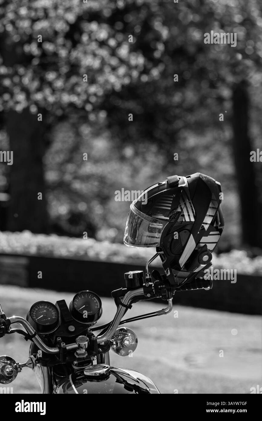 Modern motorbike Black and White Stock Photos & Images - Alamy