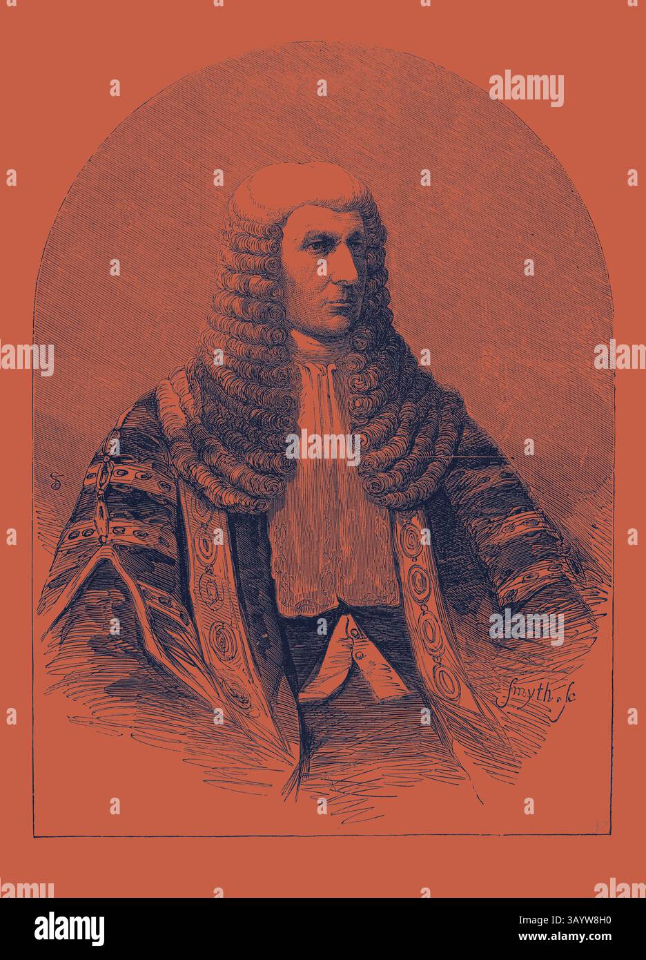 In elaborate judicial robes hi-res stock photography and images - Alamy
